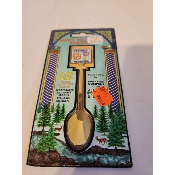 Dining | Flying J Solid Brass Nebraska Collectors Spoon Made In Usa By ...